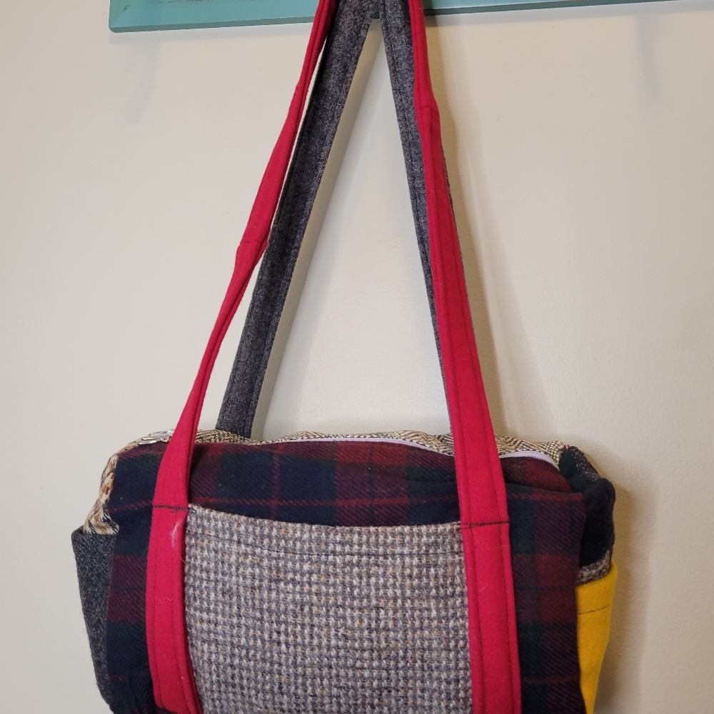 Carolyn Designs Patchwork Duffle Bag Style Purse - Gem